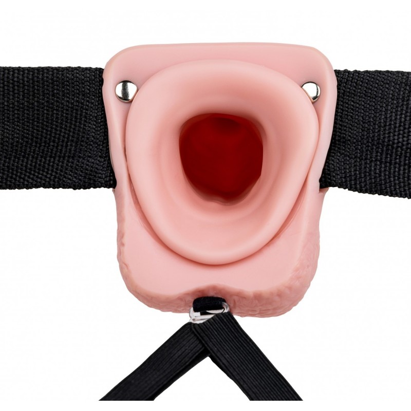 Gode Ceinture Creux Réglable Avec Testicules 22 5 Cm Ø4 5 Cm Chair
